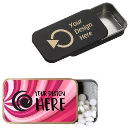 Branded Sliding Mints Tin from Logotech 128130