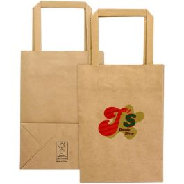 Personalized Small Kraft Fsc Paper Bag by Logotech 147521