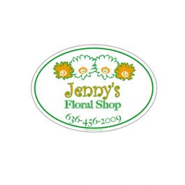 Small Oval Car Sign Magnet 129819