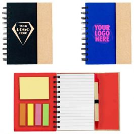Personalized Small Spiral Notebook With Sticky Notes And Flags by ...