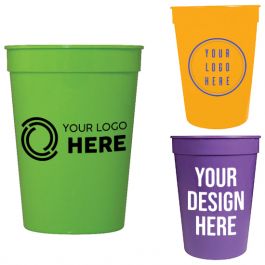 Custom Solid 12Oz Stadium Cup by Logotech 103599