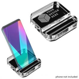 Square Crystal Phone Stand Paperweight 130152