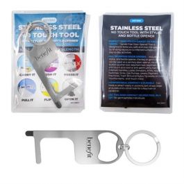 Stainless Steel No Touch Tool With Stylus And Bottle Opener 114584