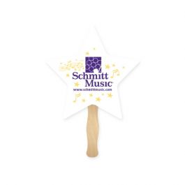 Customized Star Shape Hand Fan Sandwich Style by Logotech 133023