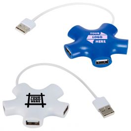 Imprinted Star Usb Hub from Logotech 103698