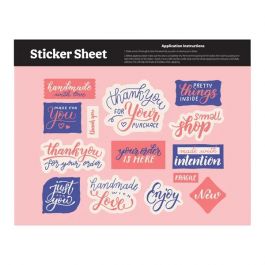 Sticker Sheet 5.5 Inch X 7 Inch Custom Shapes 142263