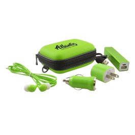 Promotional Tech Travel Kit with Zippered Case by Logotech 164074