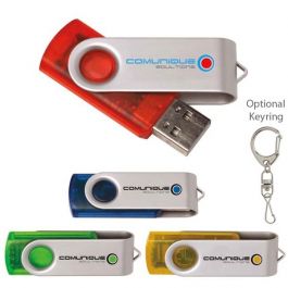 Translucent Folding USB 2.0 Flash Drive 121320