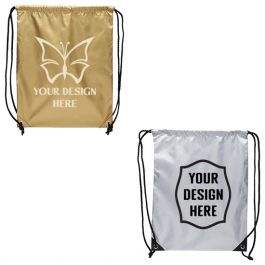 Personalized Urban Shiny Drawstring Bag by Logotech 112953